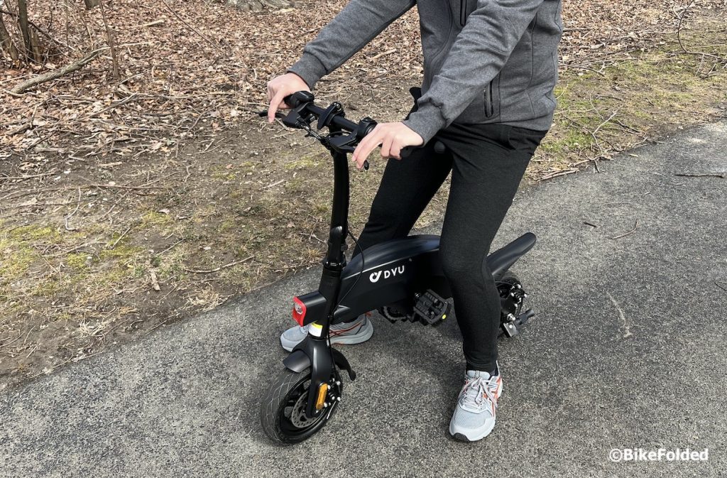 DYU S2 Mini Foldable E-Bike Review - How Do I Ride It? - BikeFolded
